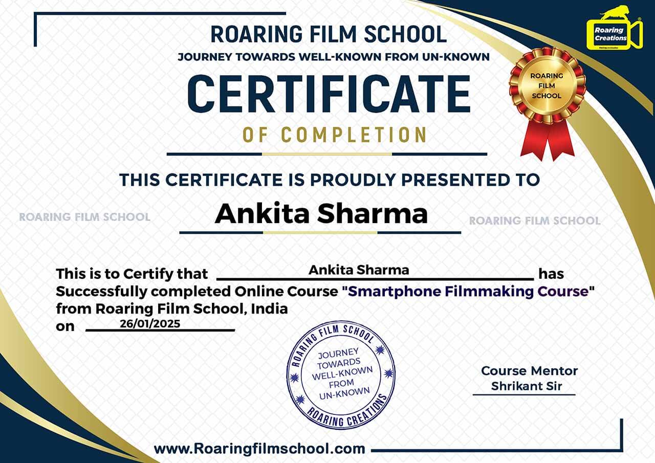 Smartphone Filmmaking Course By Roaring Film School